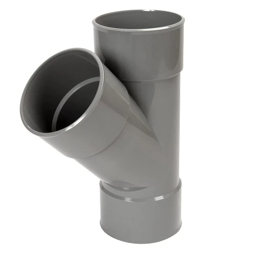 Shop UPVC 45° Wye Tee Size 2 inch Gray Color | Almona Company