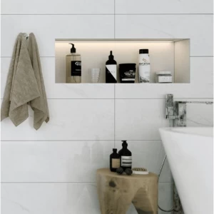 Shop Ceramic Wall Tiles Shiny Surface, Size 30x90 cm 10 mm Thick, Light ...