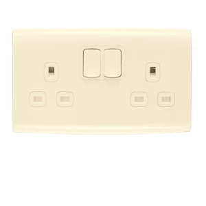 Shop Electrical Switch socket with 2 g switch 2 way 13 Amp Alfanar ...