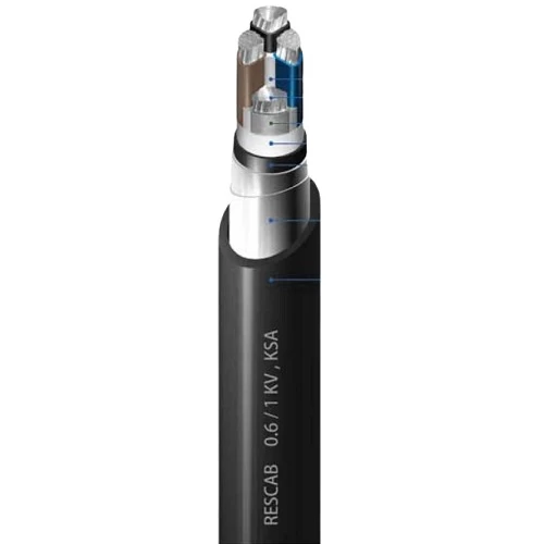 Shop 4 Core Stranded Aluminium Cable, 95 mm Size, 0.6/1kV, STA Armed ...